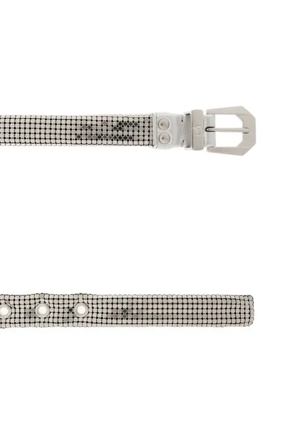 Versace Logo Engraved Buckle Belt