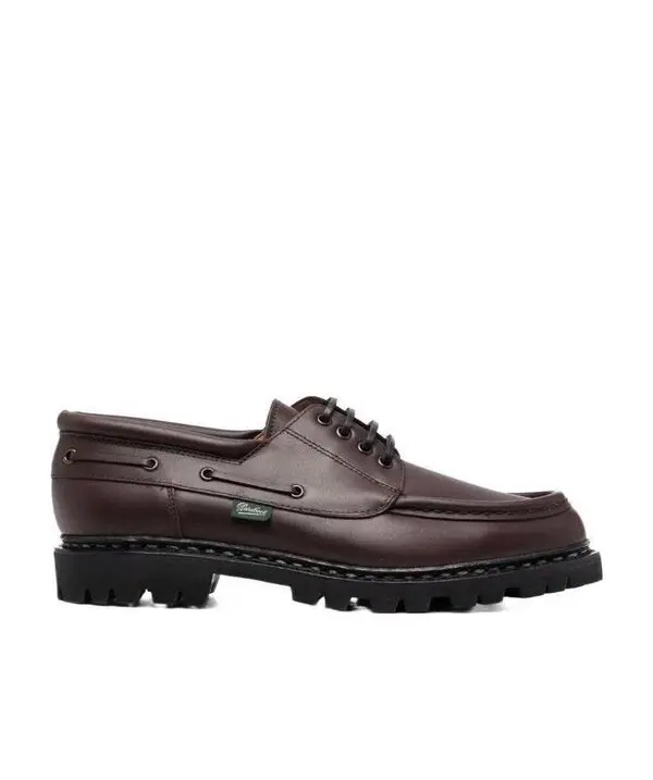 Paraboot Lace Up Leather Derby Shoes - Black
