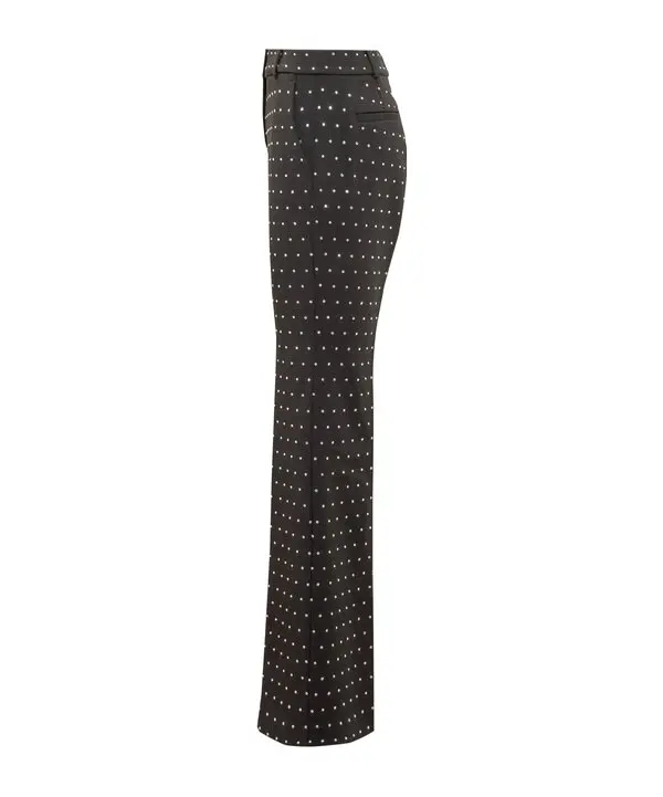 Michael Kors Crystal Embellished Boot-cut Trousers