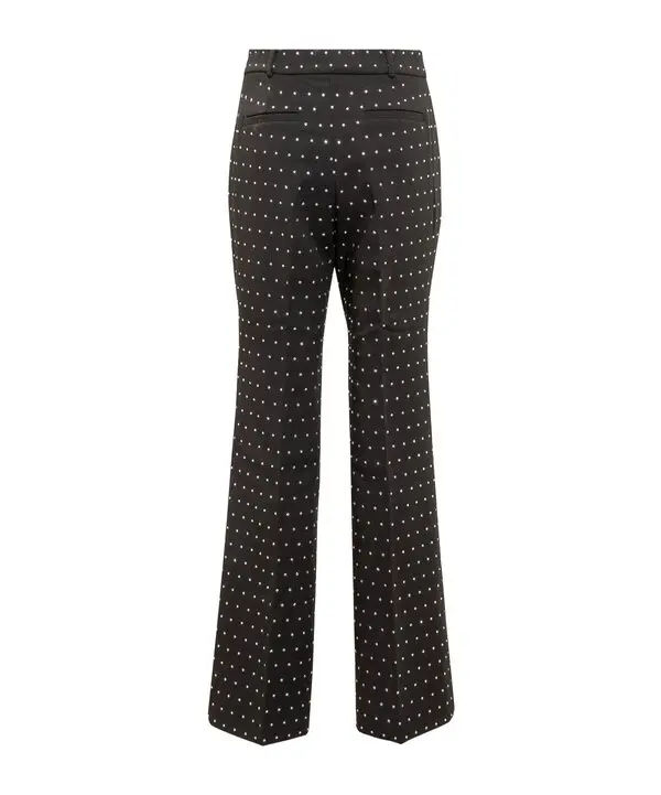 Michael Kors Crystal Embellished Boot-cut Trousers