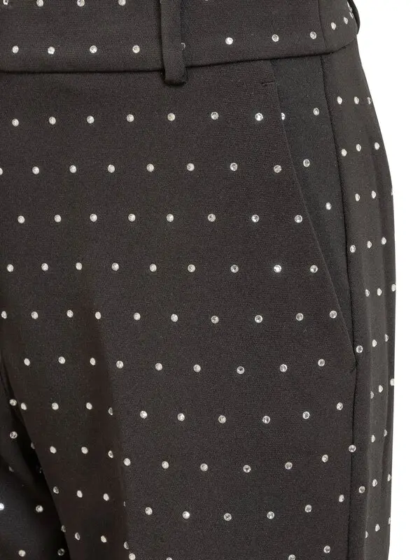 Michael Kors Crystal Embellished Boot-cut Trousers
