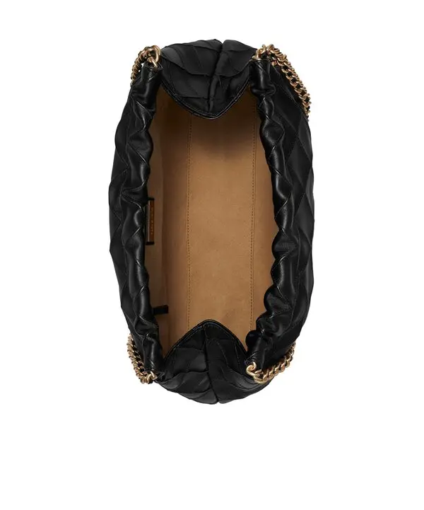 Tory Burch Fleming Drawstring Hobo Bag - Black