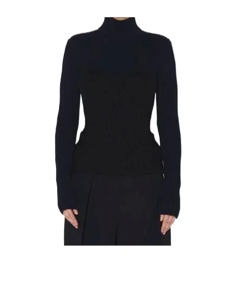 JEAN PAUL GAULTIER Ribbed Corset Knit Jumper