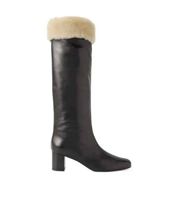 TOTEME Downtown Knee-high Shearling-trim Boots