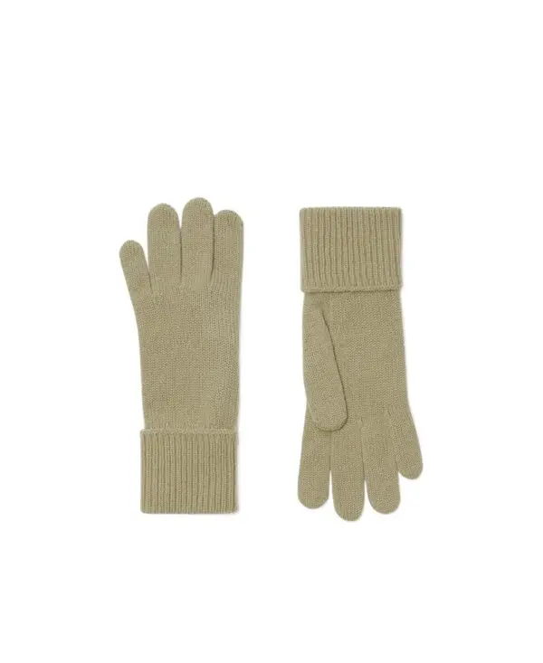 Burberry Equestrian Knight Logo Embroidered Full-finger Gloves - Nude