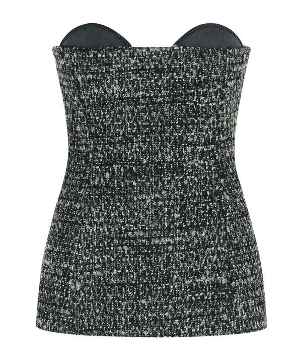DIESEL® Tweed Sweetheart Bandeau Top