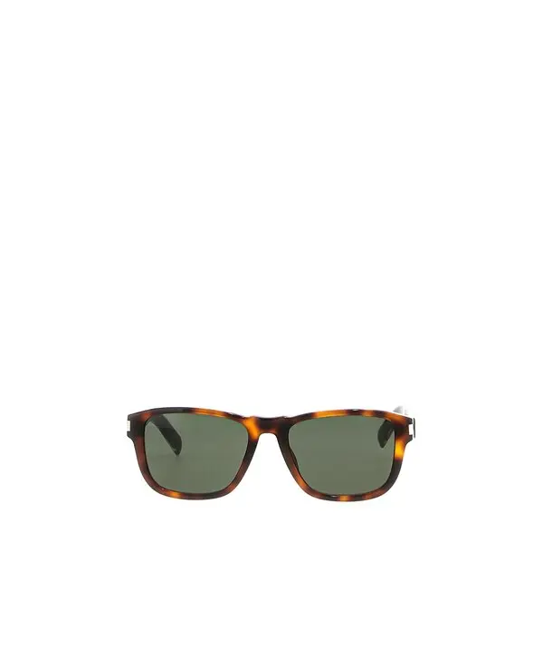 Saint Laurent Rectangular Frame Sunglasses - Green