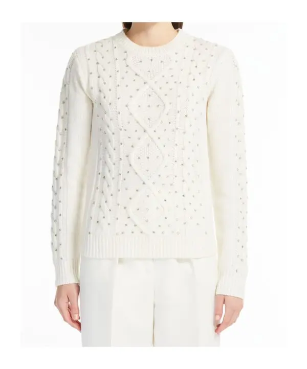 Max Mara Embellished Crewneck Jumper