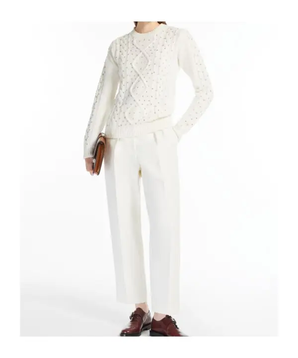 Max Mara Embellished Crewneck Jumper