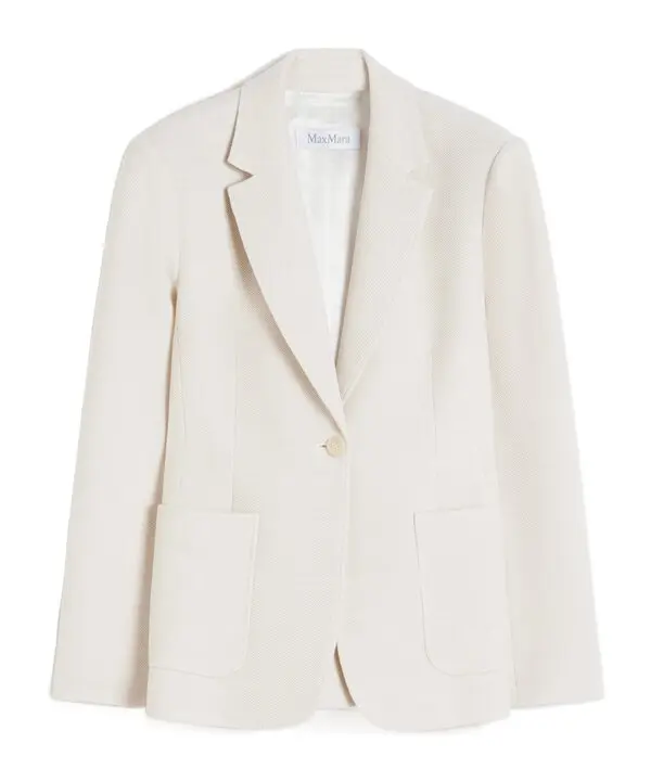 Max Mara Utilita Single-breasted Blazer - Ivory White
