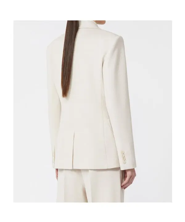 Max Mara Utilita Single-breasted Blazer - Ivory White