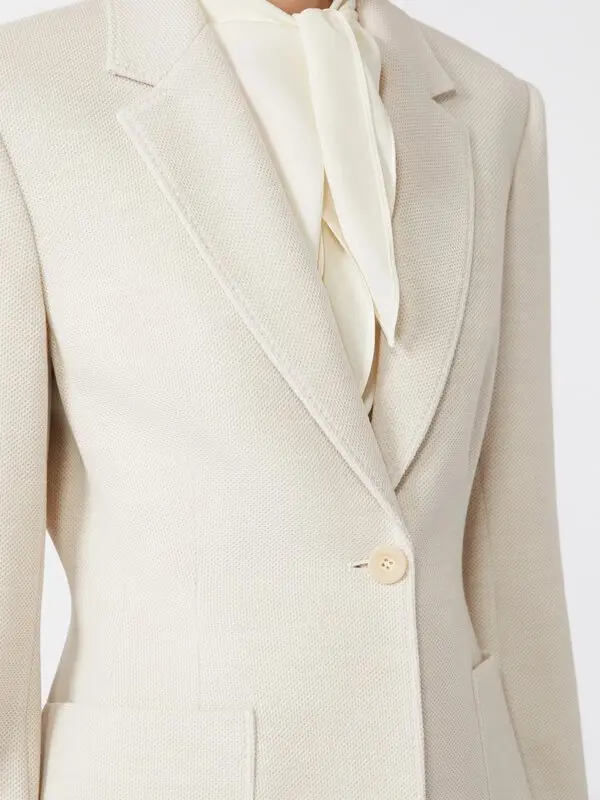 Max Mara Utilita Single-breasted Blazer - Ivory White