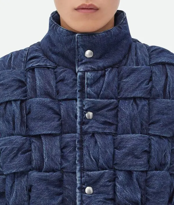 Bottega Veneta Intrecciato Denim Gilet