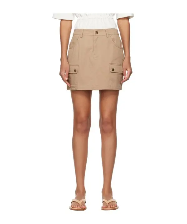 Staud Belt-loop Skirt