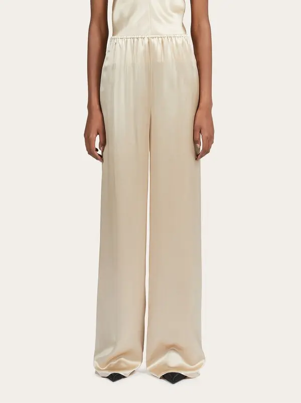 FERRAGAMO Wide Leg Trousers - Nude
