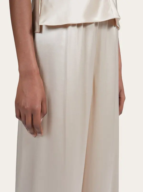 FERRAGAMO Wide Leg Trousers - Nude