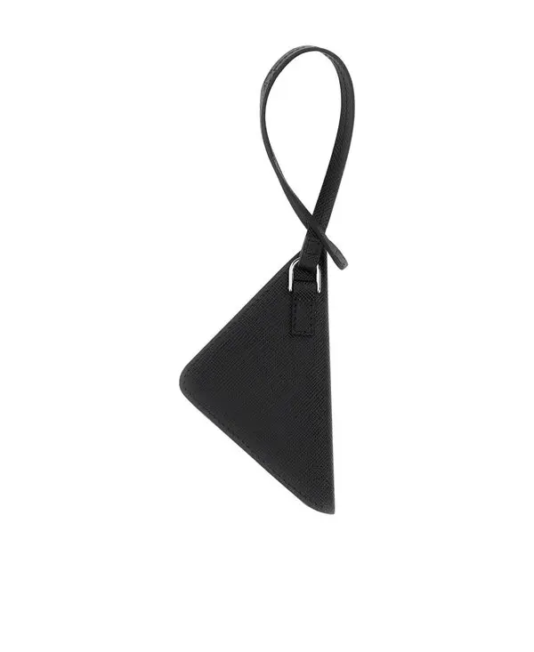 Prada Triangle Logo Luggage Tag
