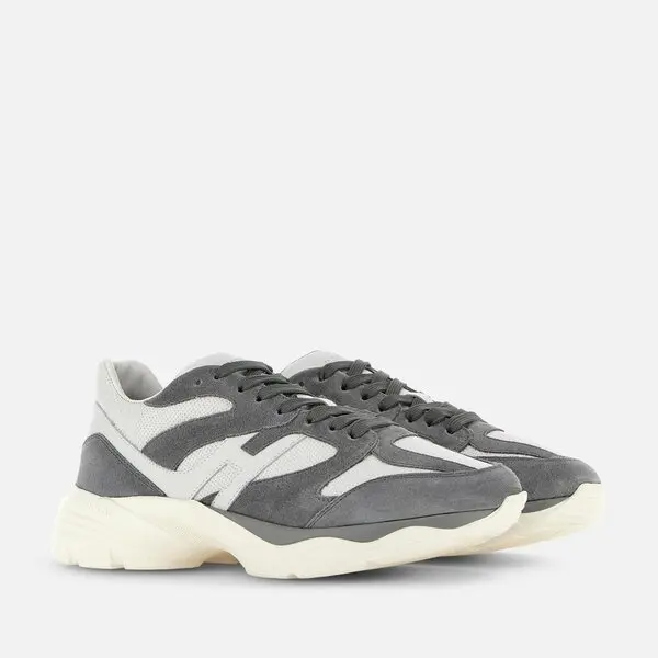 Hogan H Logo Patch Panelled Sneakers