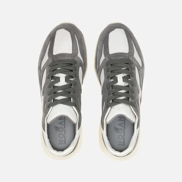 Hogan H Logo Patch Panelled Sneakers