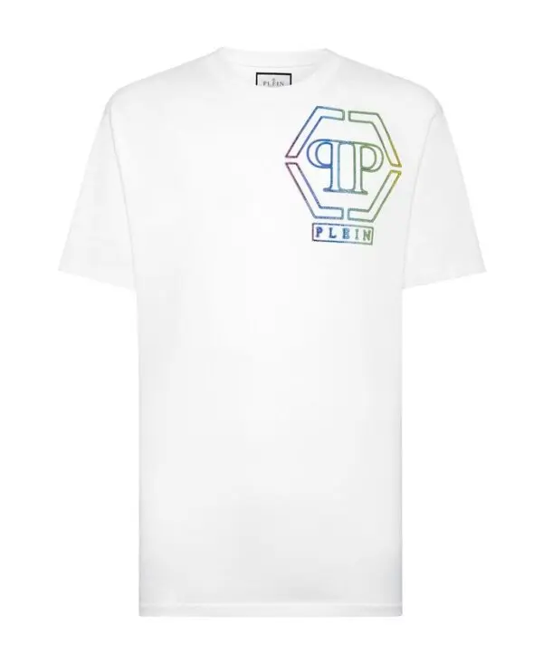Philipp Plein Logo Embellished Crewneck T-shirt