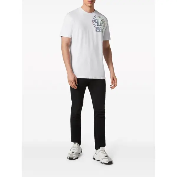 Philipp Plein Logo Embellished Crewneck T-shirt