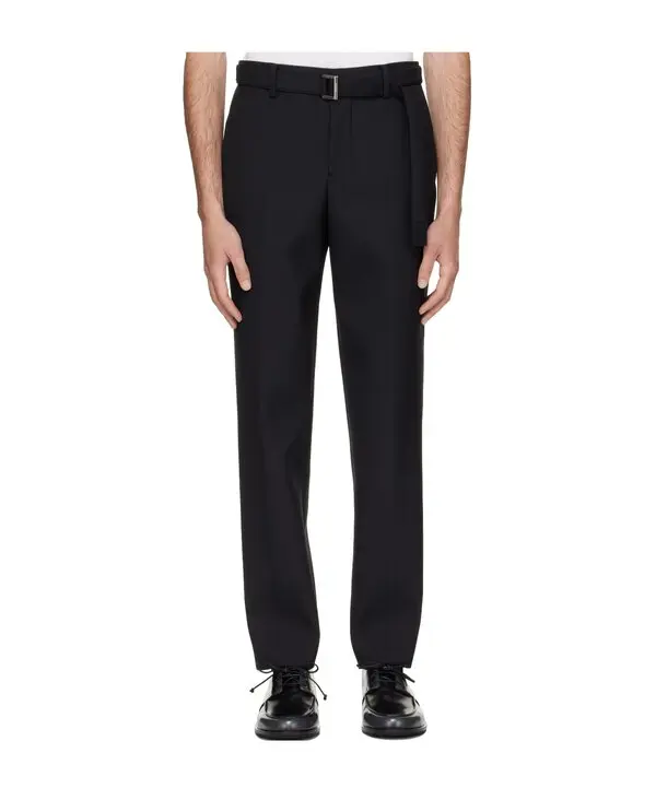 Sacai Belted Pleated Trousers