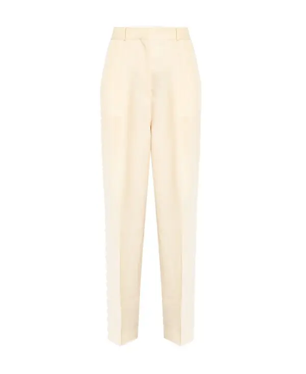 TOTEME Double-pleated Tapered Trousers - Nude