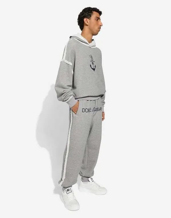 Dolce & Gabbana Marina Printed Hoodie - Gray