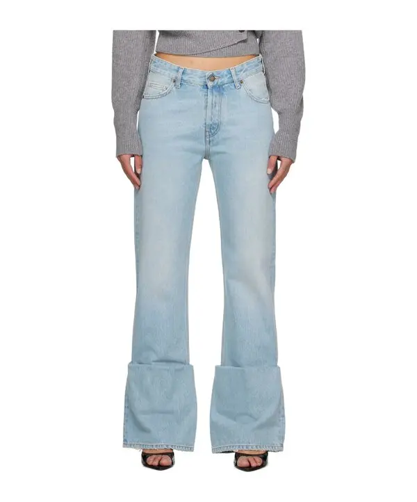 DARKPARK Denim Trousers With Belt Loops - Blue L