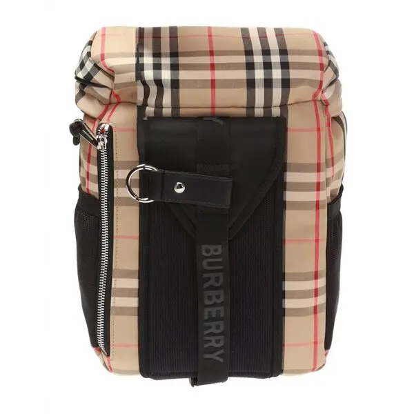 Burberry Checkered Logo Backpack