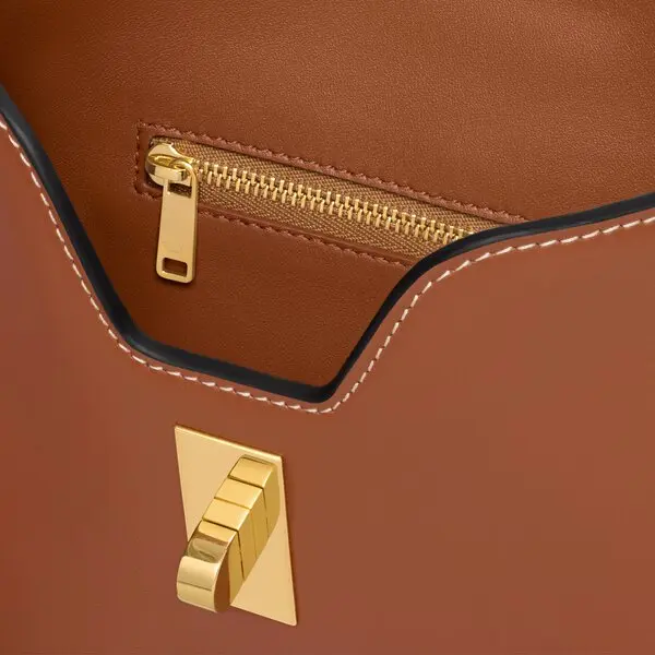 Celine Small Camille 16 Soft Bag In Smooth Calfskin - Tan