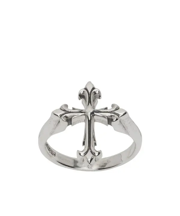 Emanuele Bicocchi Fleury Cross Ring - Silver