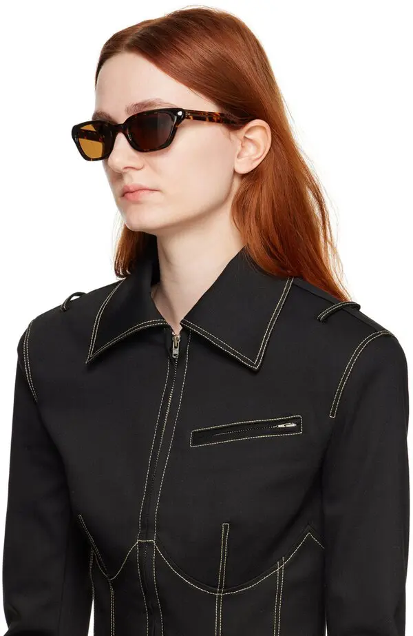 Khaite X Oliver Peoples 1983c Sunglasses - Brown