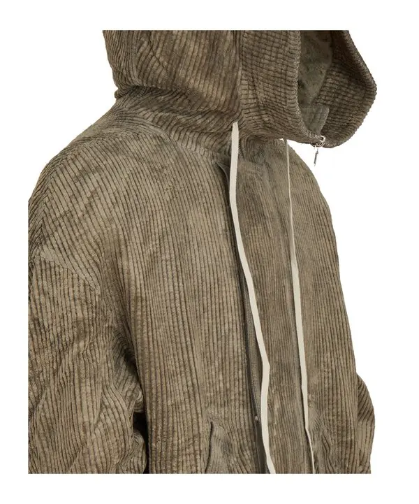 Rick Owens Pilot Jacket With Drawstring Hood