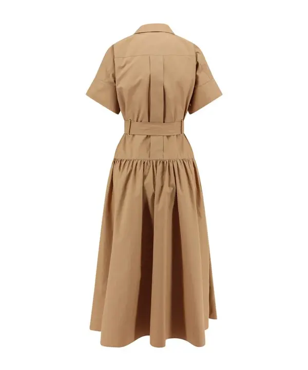 Max Mara Agoraio Belted Midi Dress - Caramel Color
