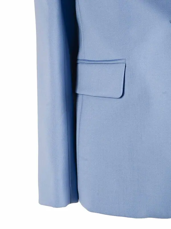 Max Mara Single-breasted Tailored Blazer - Light Blue