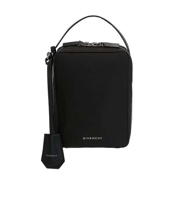 Givenchy Logo Hardware Double-zip Pouch - Black