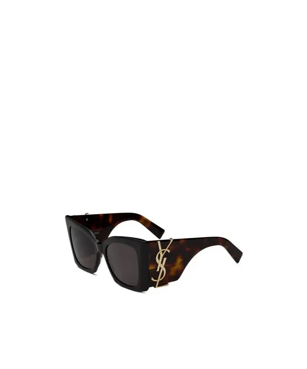 Saint Laurent Square Frame Sunglasses - Black
