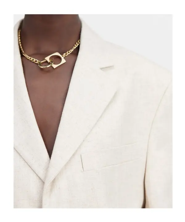 Jacquemus Long Sleeve Square Jacket - Light Beige