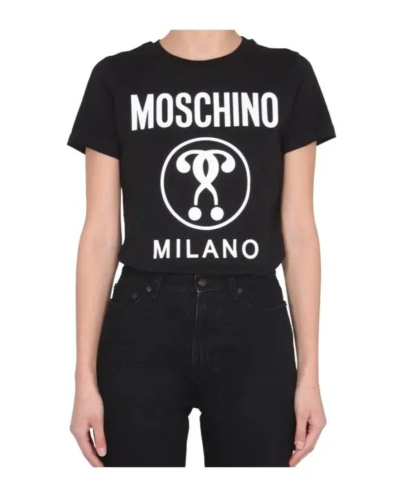 Moschino Milano Logo Crew Neck T-shirt