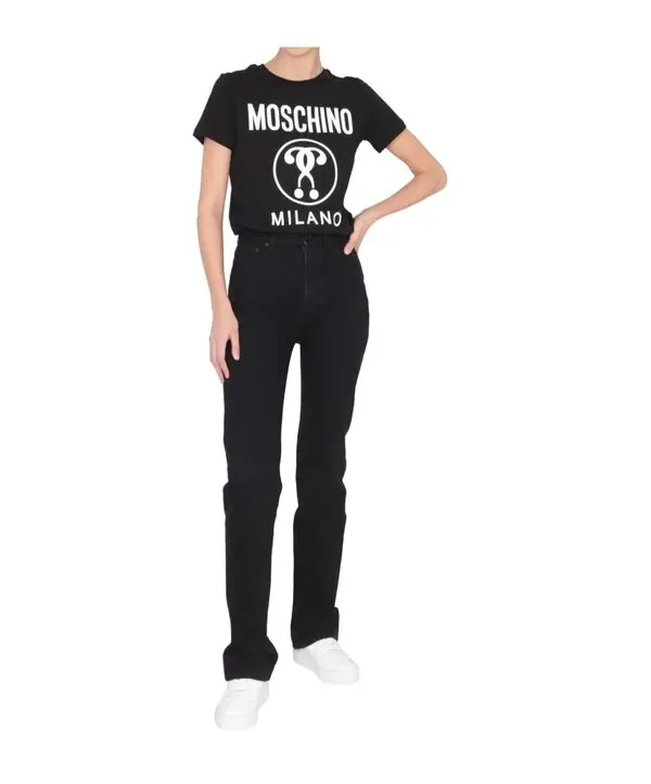 Moschino Milano Logo Crew Neck T-shirt