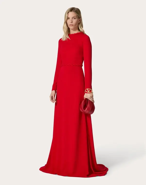 Valentino Garavani Belted Train Gown