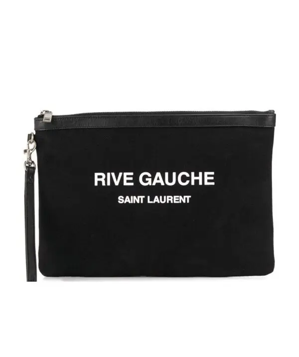 Saint Laurent Rive Gauche Pouch - Black