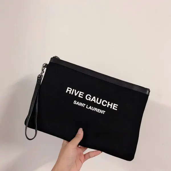 Saint Laurent Rive Gauche Pouch - Black