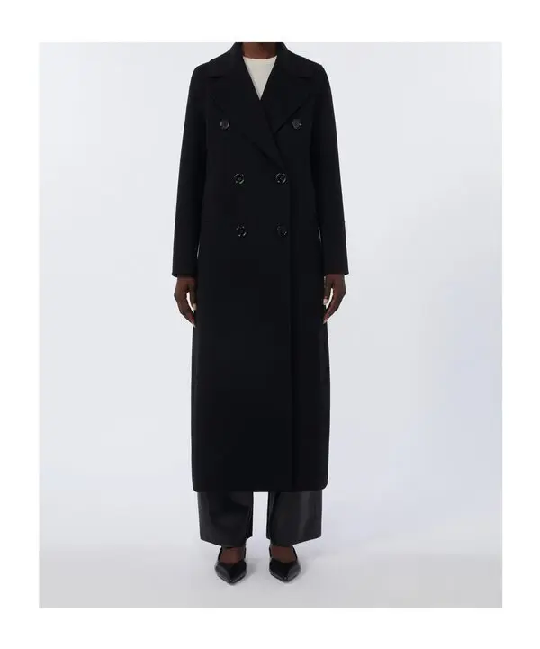 Max Mara Button Virgin Wool Coat