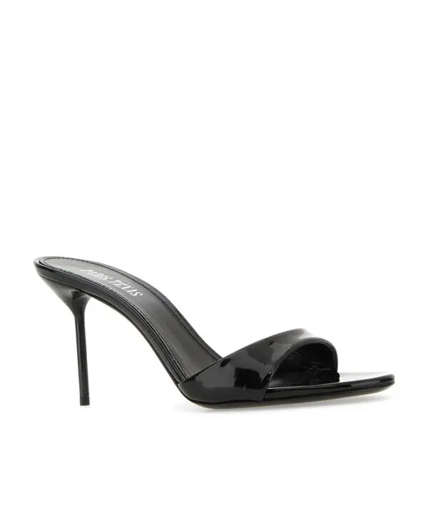 Paris Texas Lidia Stiletto Heel Mules - Black