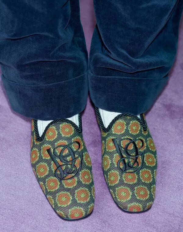 Valentino Garavani Logo Embroidered Floral Patterned Loafers