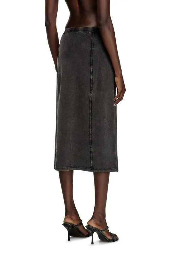 DIESEL® O-allegra Denim Midi Skirt