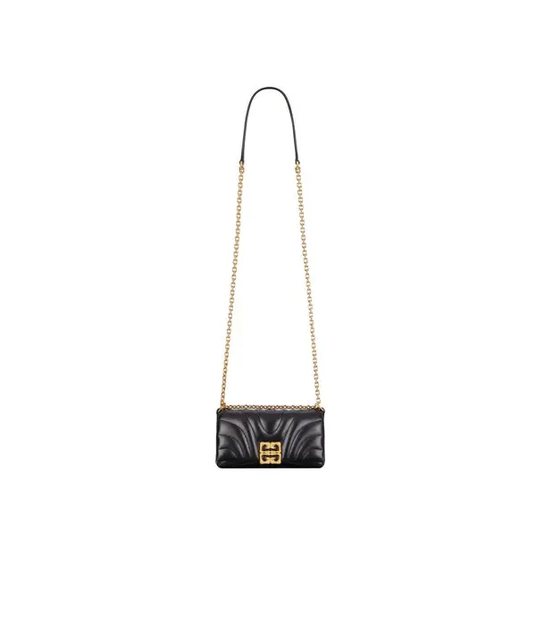 Givenchy 4g Liquid Flap Wallet With Chain Strap
