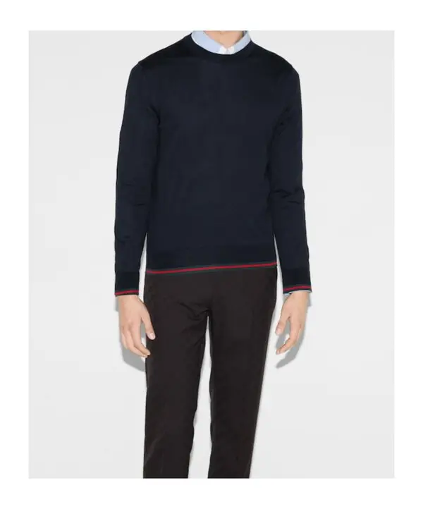 Gucci Web Stripe Detailed Knit Jumper